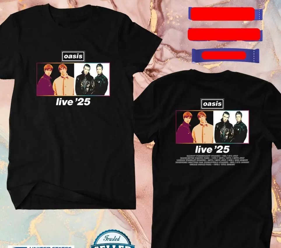 OASIS U KINGDOM LIVE 2025 OASIS TOUR UNISEX TEE Shirt new new - Walmart.com
