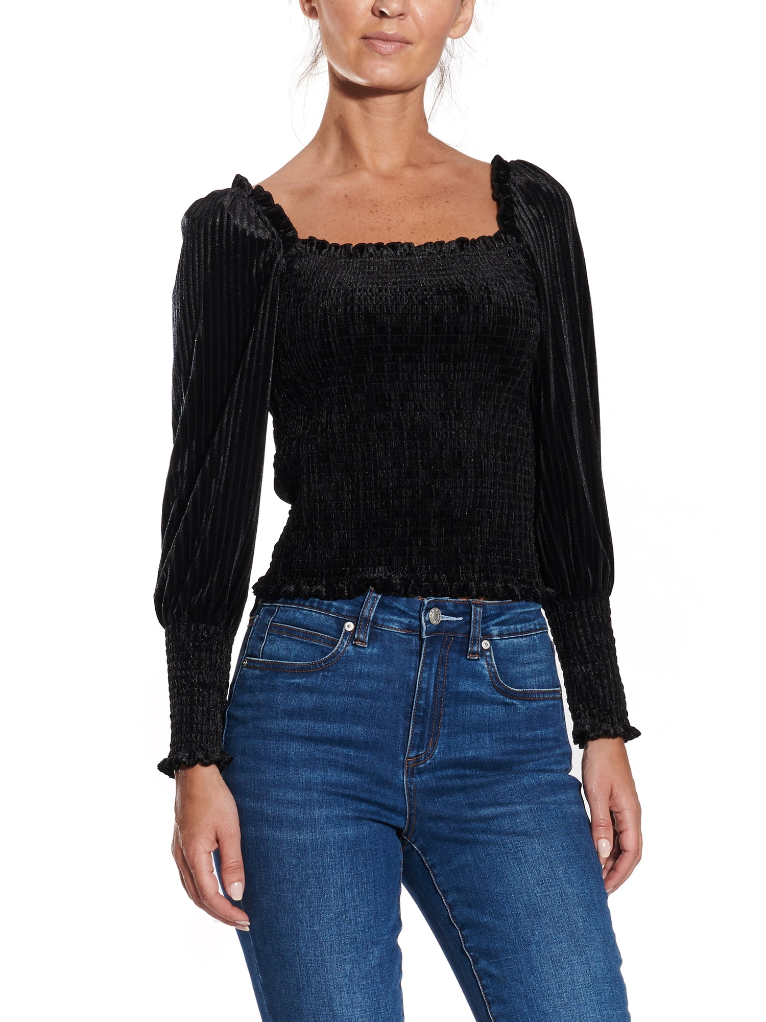 OAT New York Women's Smocked Top - Walmart.com