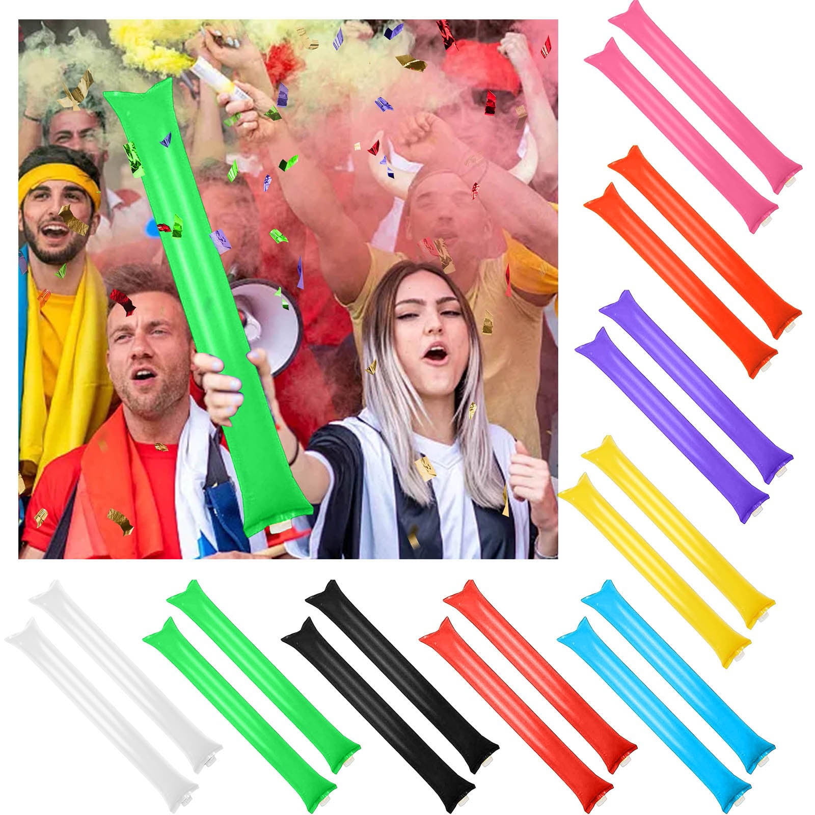 OAUP Plastic Inflatable Sticks For Sports Events. Loud Cheerleading ...