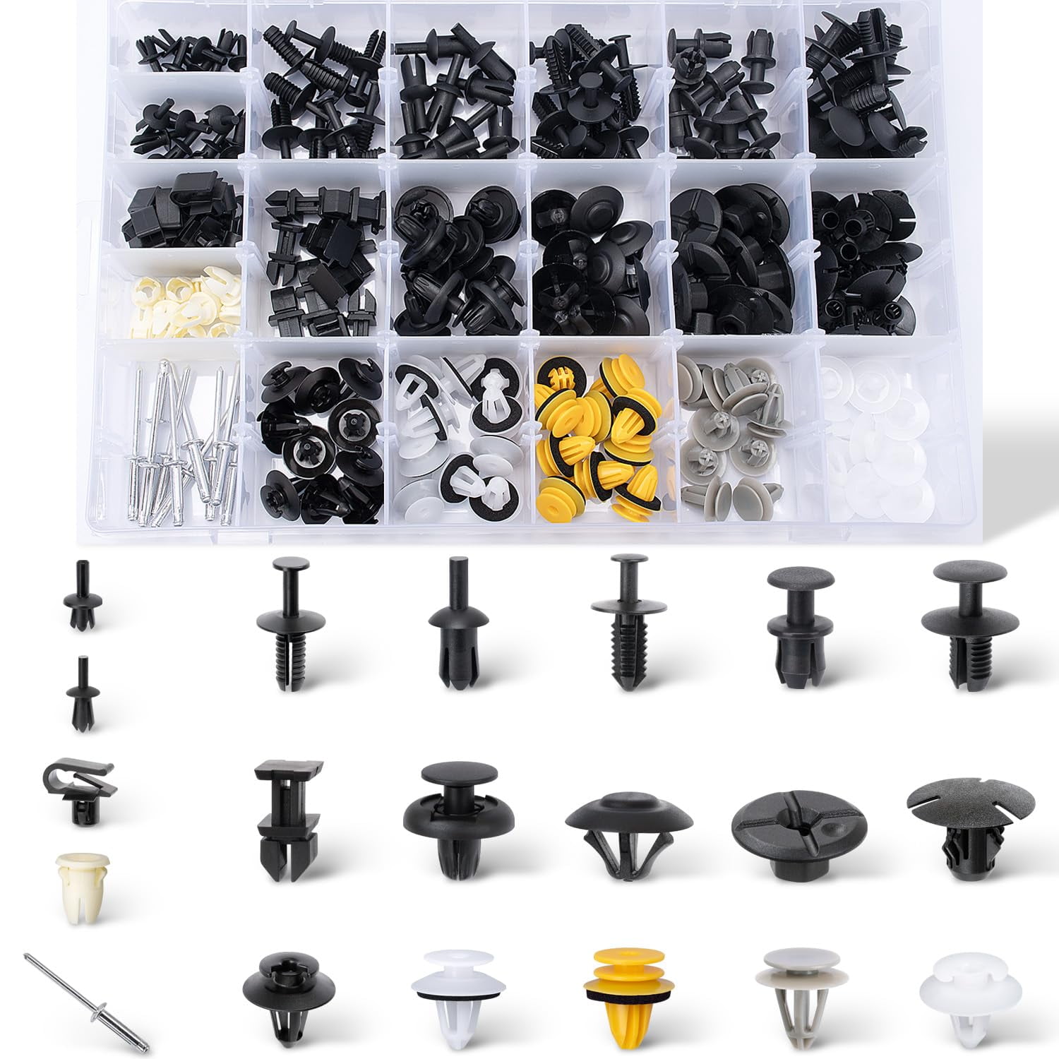 OAUTOO 200pcs for Mercedes IFF17 Body Interior and Exterior Retainer ...