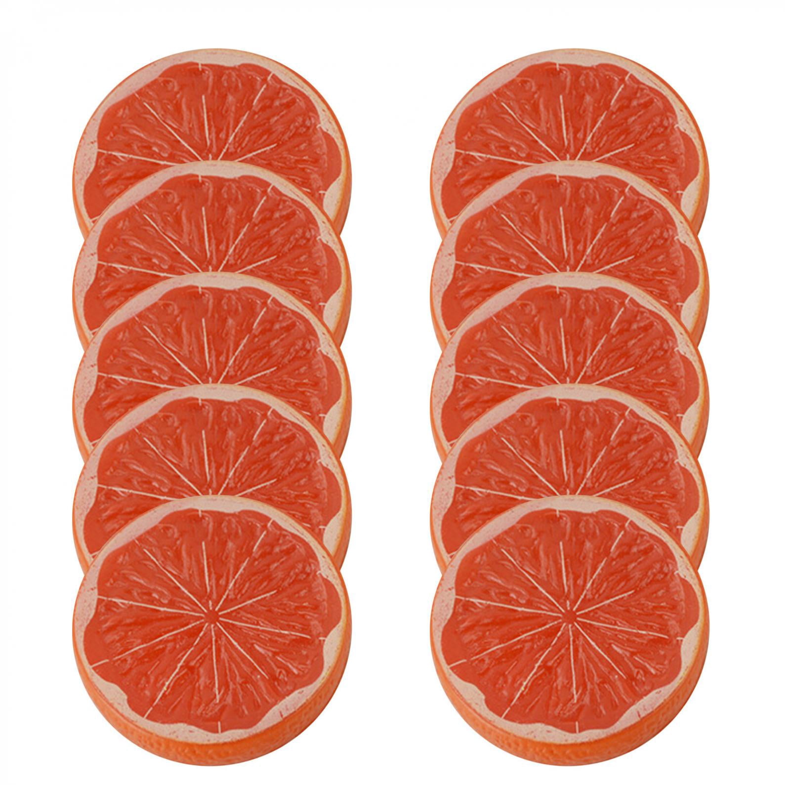 OAVQHLG3B 10 Pcs Realistic Fake fruit Fruit Fake Watermelon Slices Fake ...