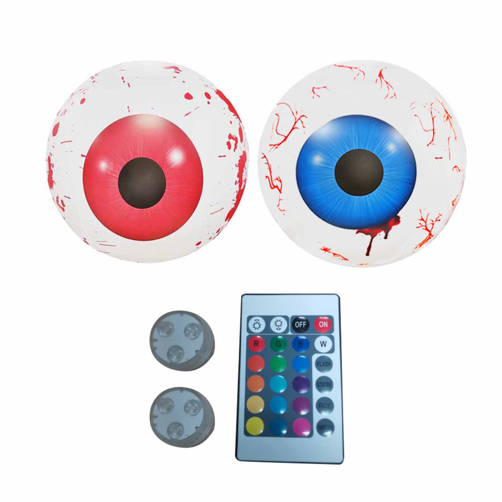 OAVQHLG3B 2 Pieces Halloween Eyeball Inflatable 23.58 Inch Luminous ...