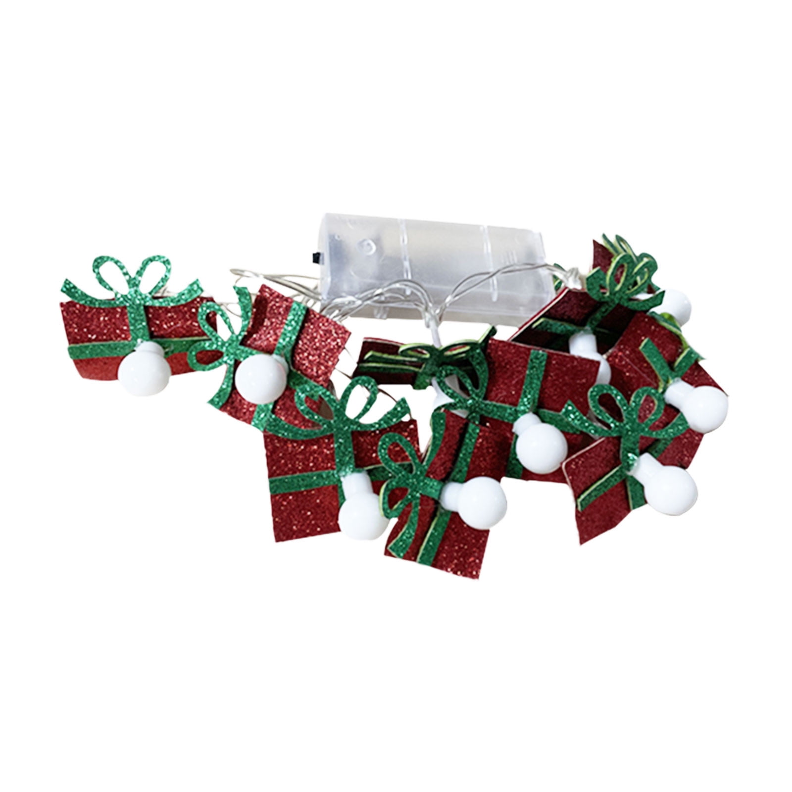 OAVQHLG3B 20 LED Christmas Gift Orb String Lights Warm White, Battery ...