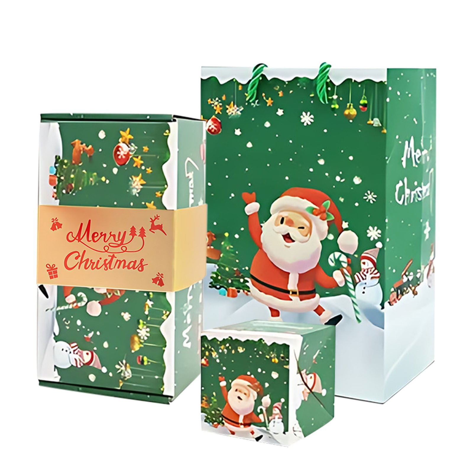 OAVQHLG3B 25Pcs Christmas Surprise Box, Exploding Money Box with Green ...