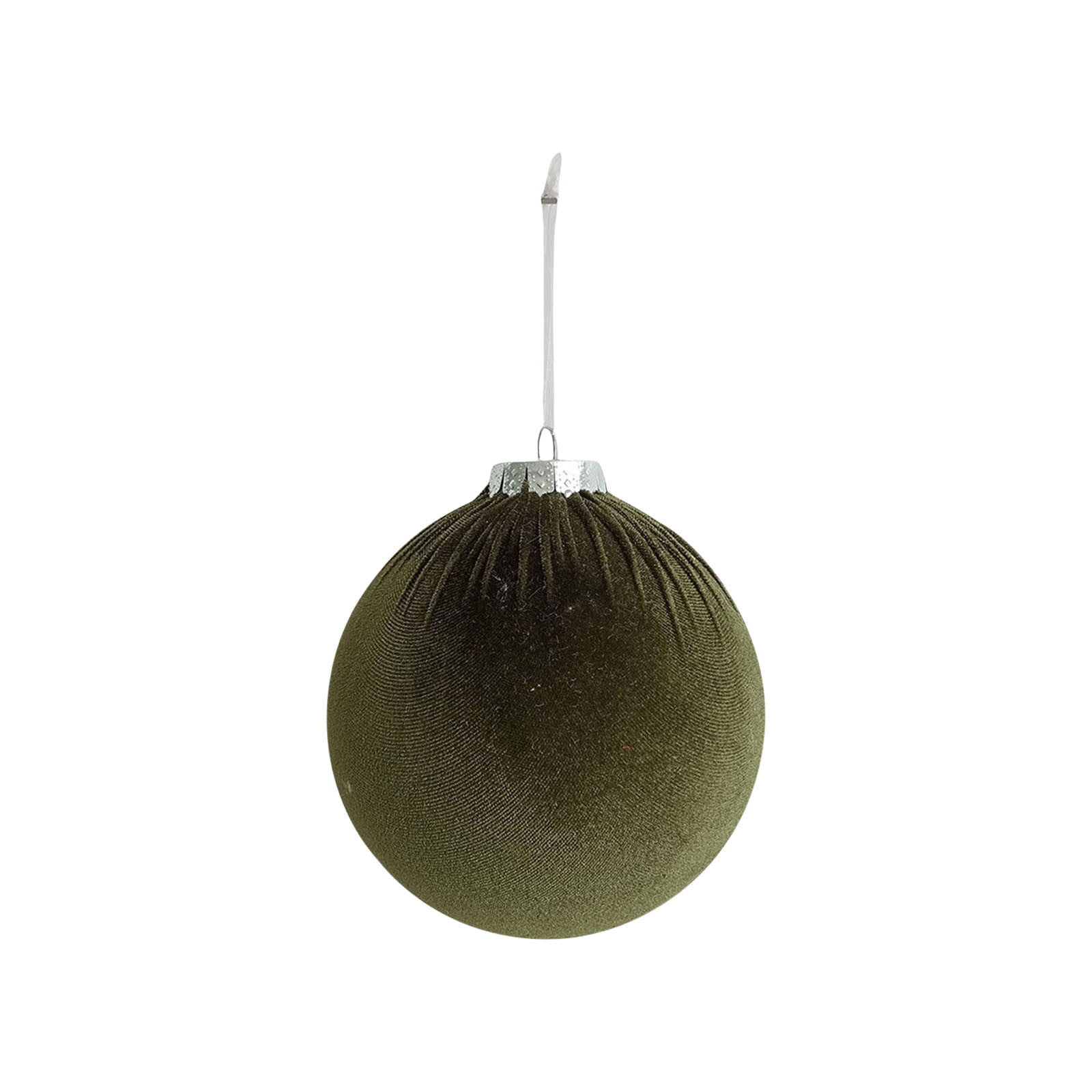 OAVQHLG3B 4Pcs Christmas Tree Ornaments Velvet Balls Shatterproof ...