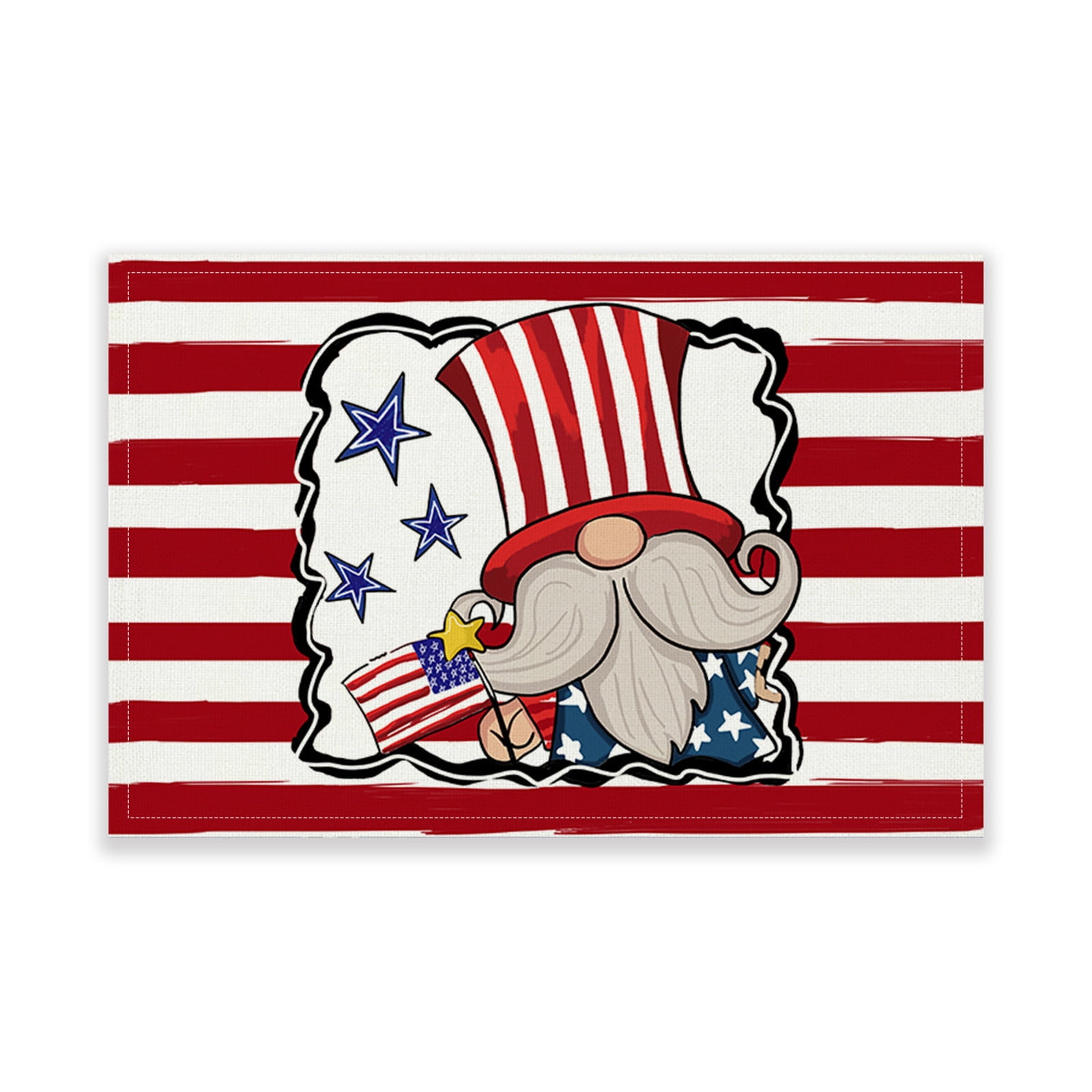 OAVQHLG3B 4th of July Placemats Patriotic Plastic Table Mats ...