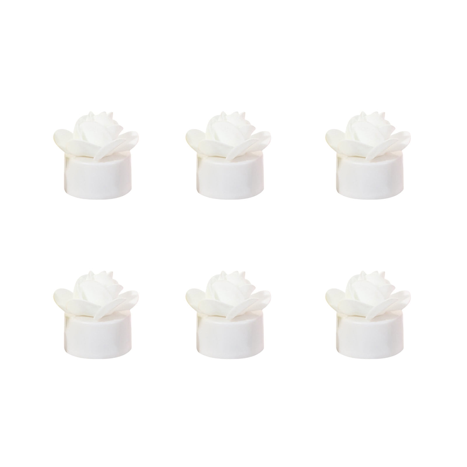 OAVQHLG3B 6 Pack Artificial Rose Tea Light, Valentine's Day Rose Petals ...