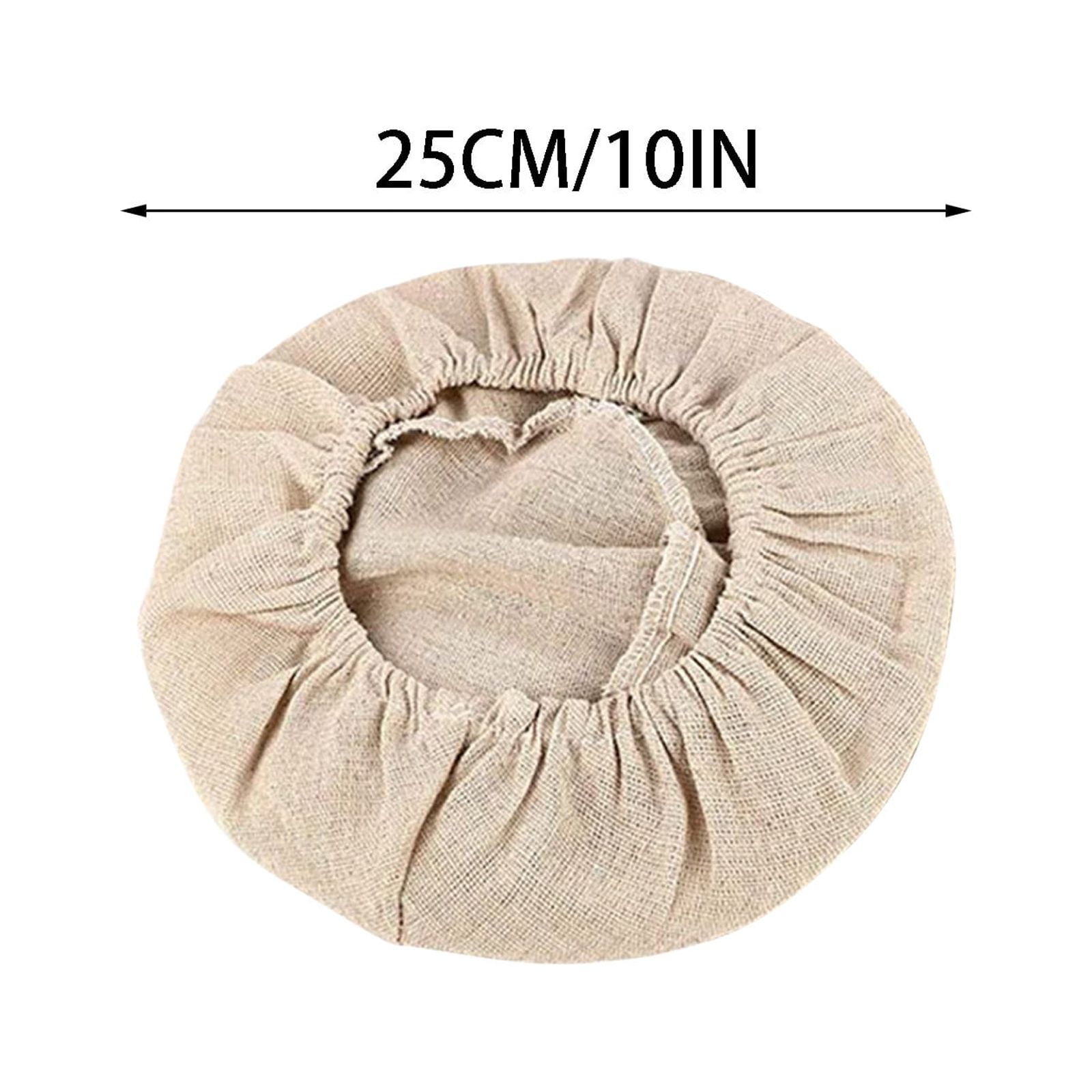 OAVQHLG3B 6 Packs Round Bread Proofing Basket Cloth Liner Rattan Baking ...