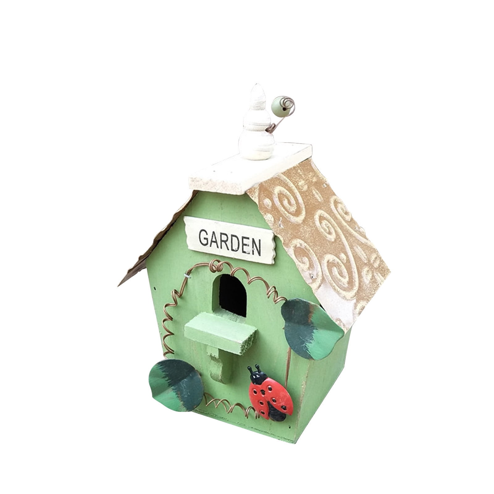 OAVQHLG3B Wooden Birdhouse, Finch Home, Hanging Nest Box for Outdoor ...