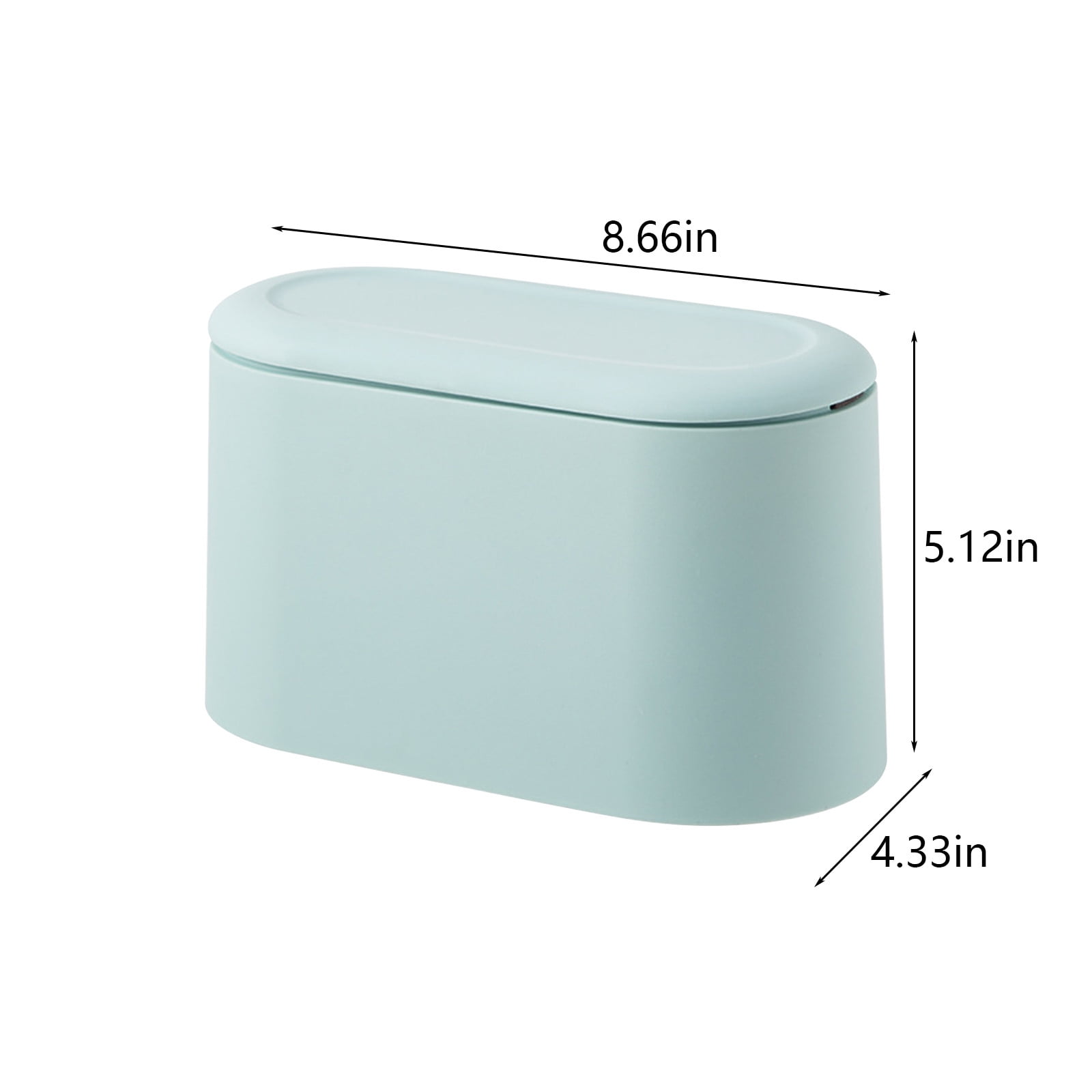 OAVQHLG3B Mini Trash Can With Lid - Removable Small Garbage Can,Plastic ...