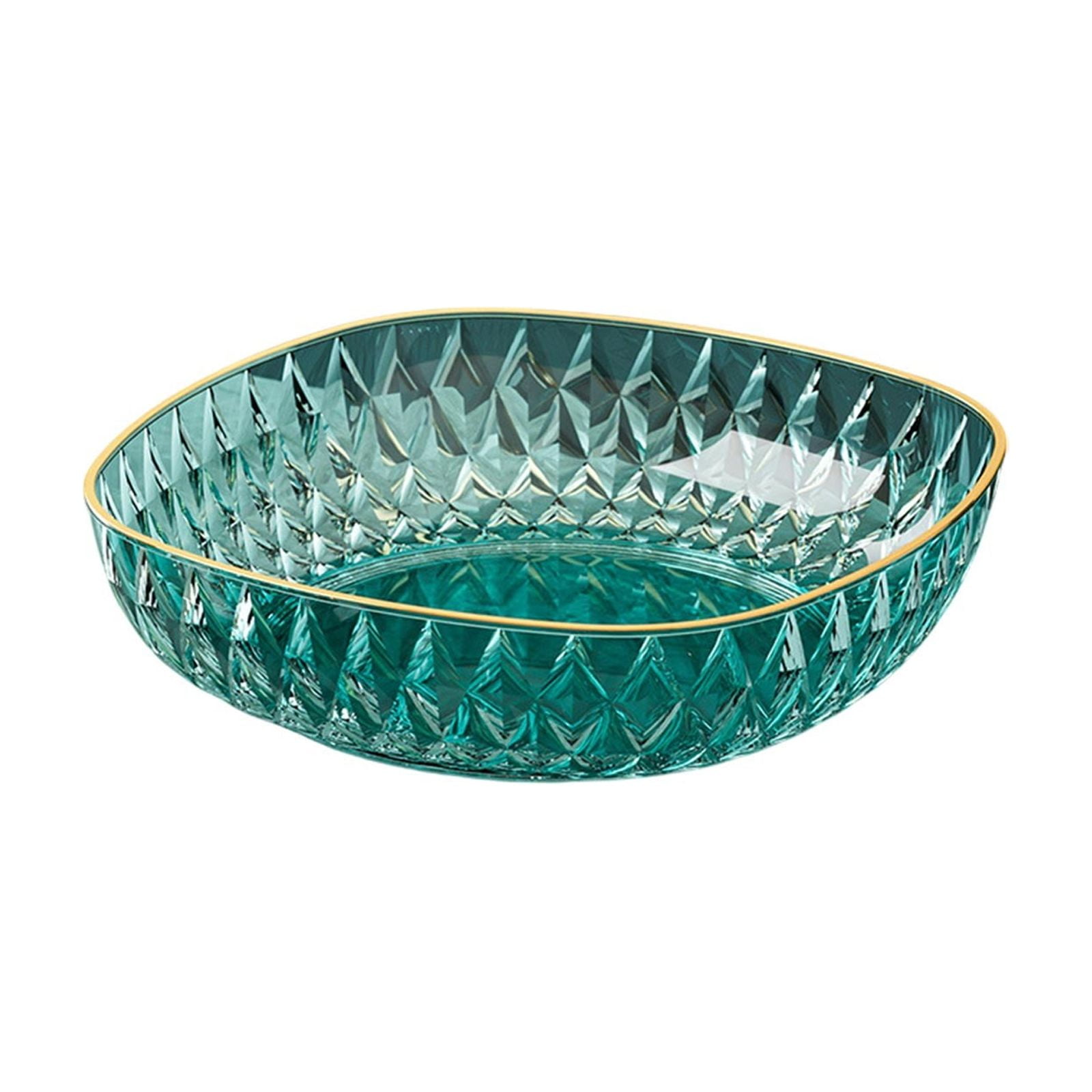 OAVQHLG3B Dessert Plates 7.8 Inch, Reusable Plastic Plates with Gold ...