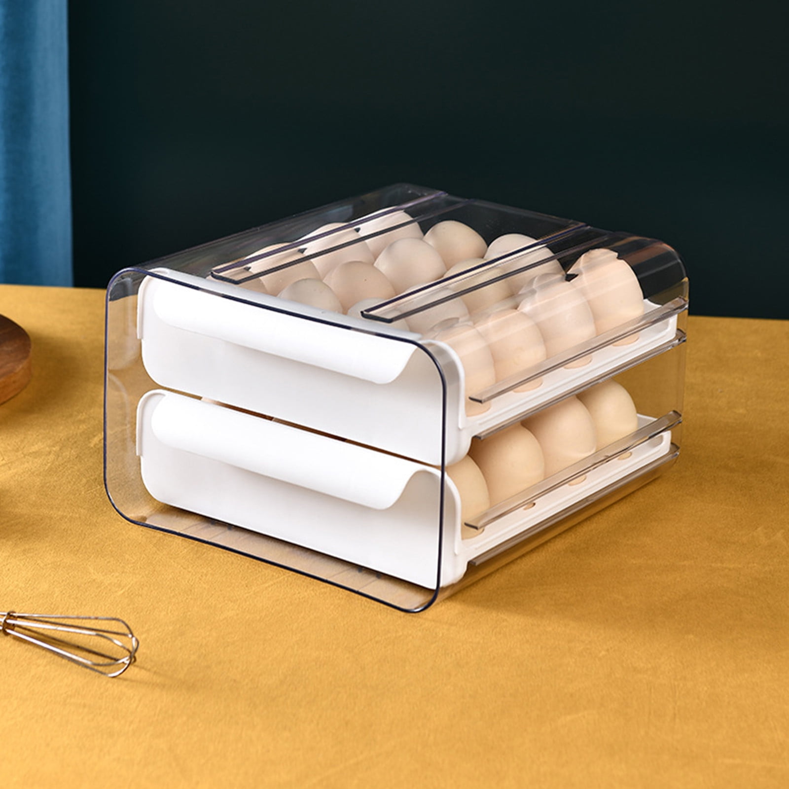 OAVQHLG3B Drawer-type Eggs Storage Box Eggs Organizer Kitchen Thickened ...