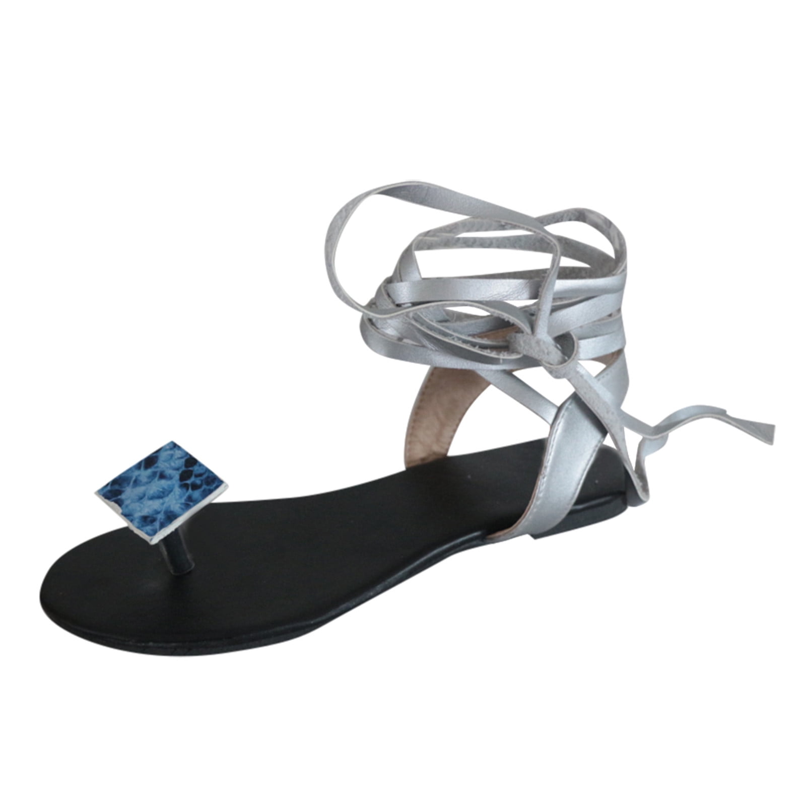 OAVQHLG3B Dress Sandals for Women Clearance Women's Breathable Snake ...