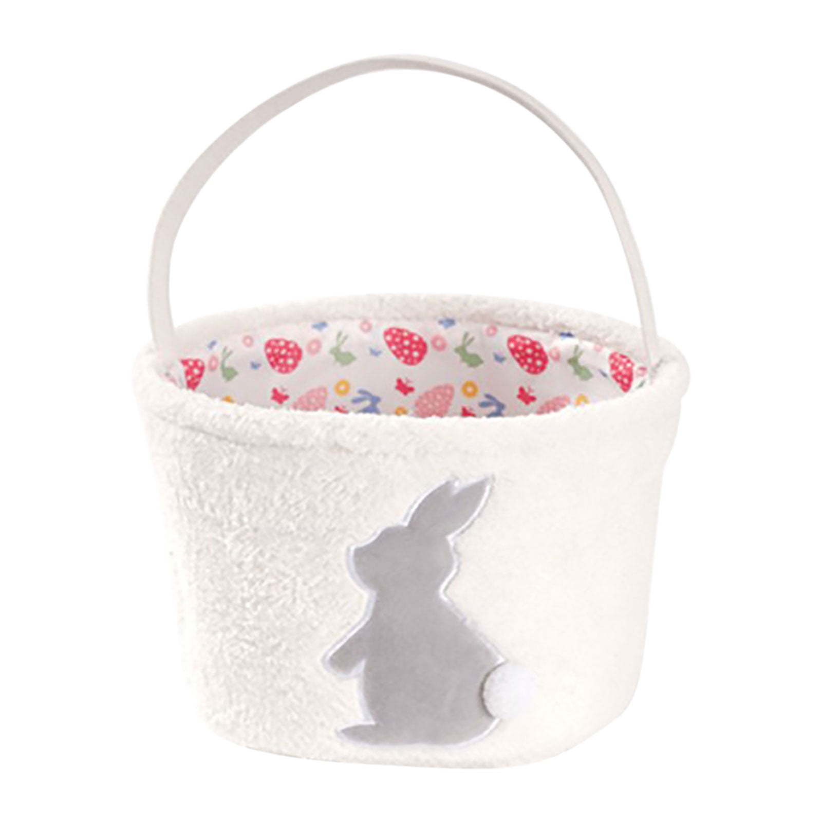 OAVQHLG3B Easter Bunny Basket Bags, Rabbit Bucket Tote for Easter Egg ...