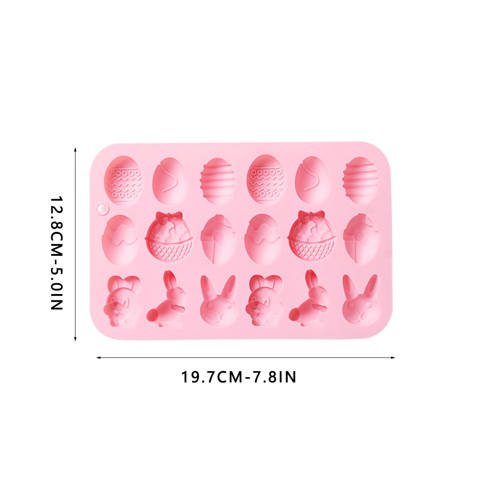 Utoimkio Easter Decor 18 Easter Bunny Chocolate Mold Ice Mold Silicone ...