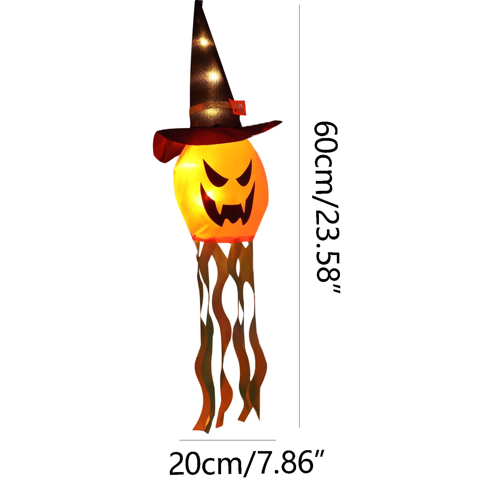 OAVQHLG3B Halloween Windsock Light Pumpkin Ghost Windsock Flag Ghost ...