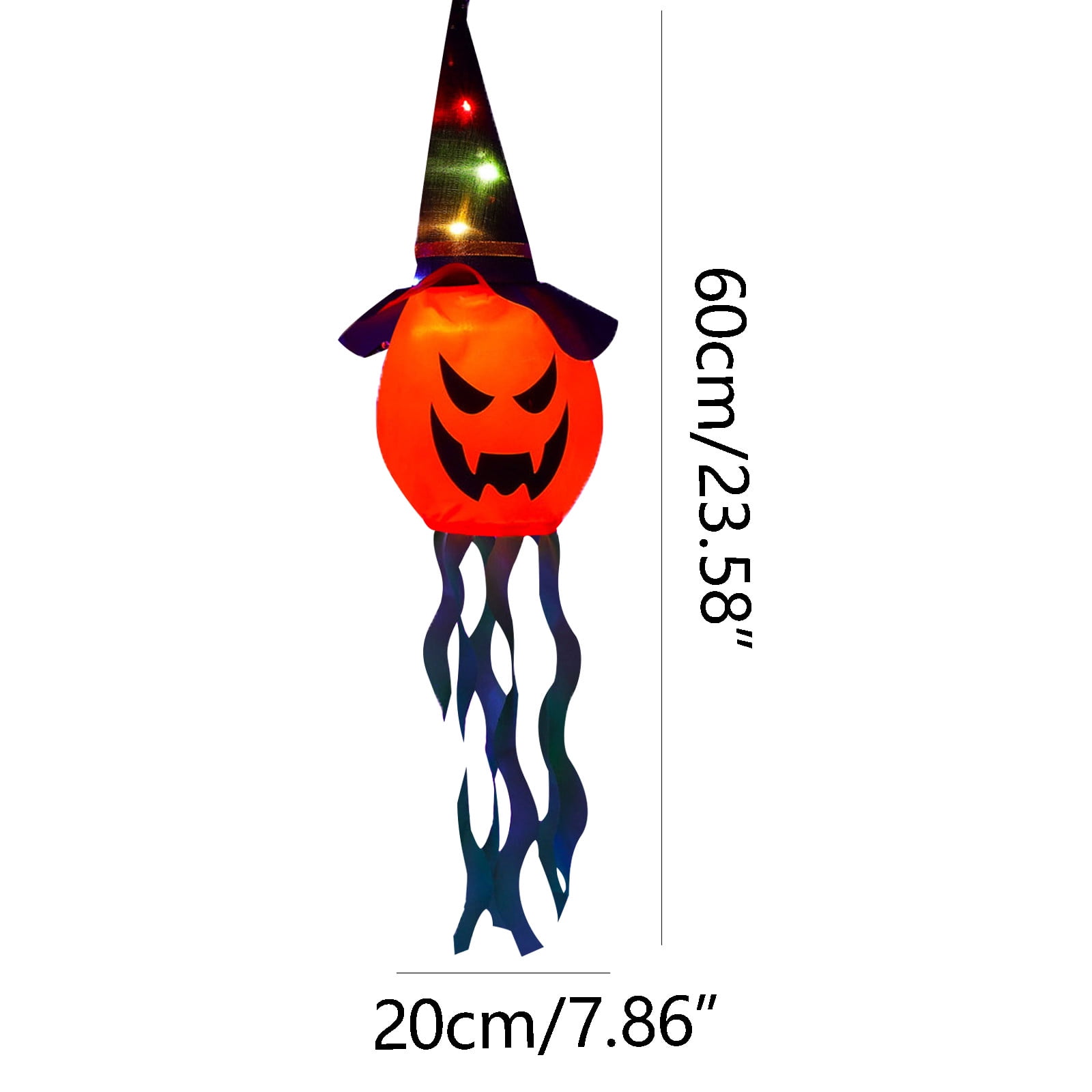 OAVQHLG3B Halloween Windsock Light Pumpkin Ghost Windsock Flag Ghost ...