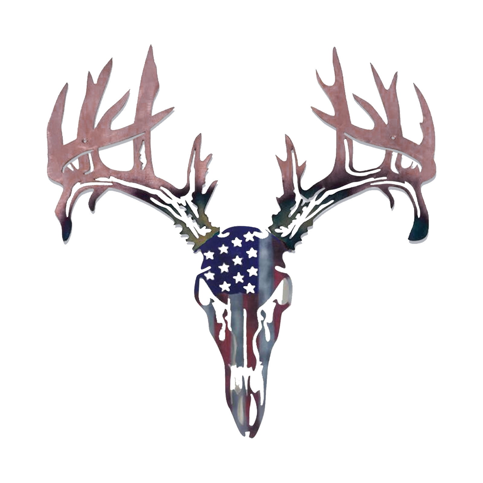 OAVQHLG3B Metal Wall Art Decor Collections, Strange Elk Deer Hunting ...