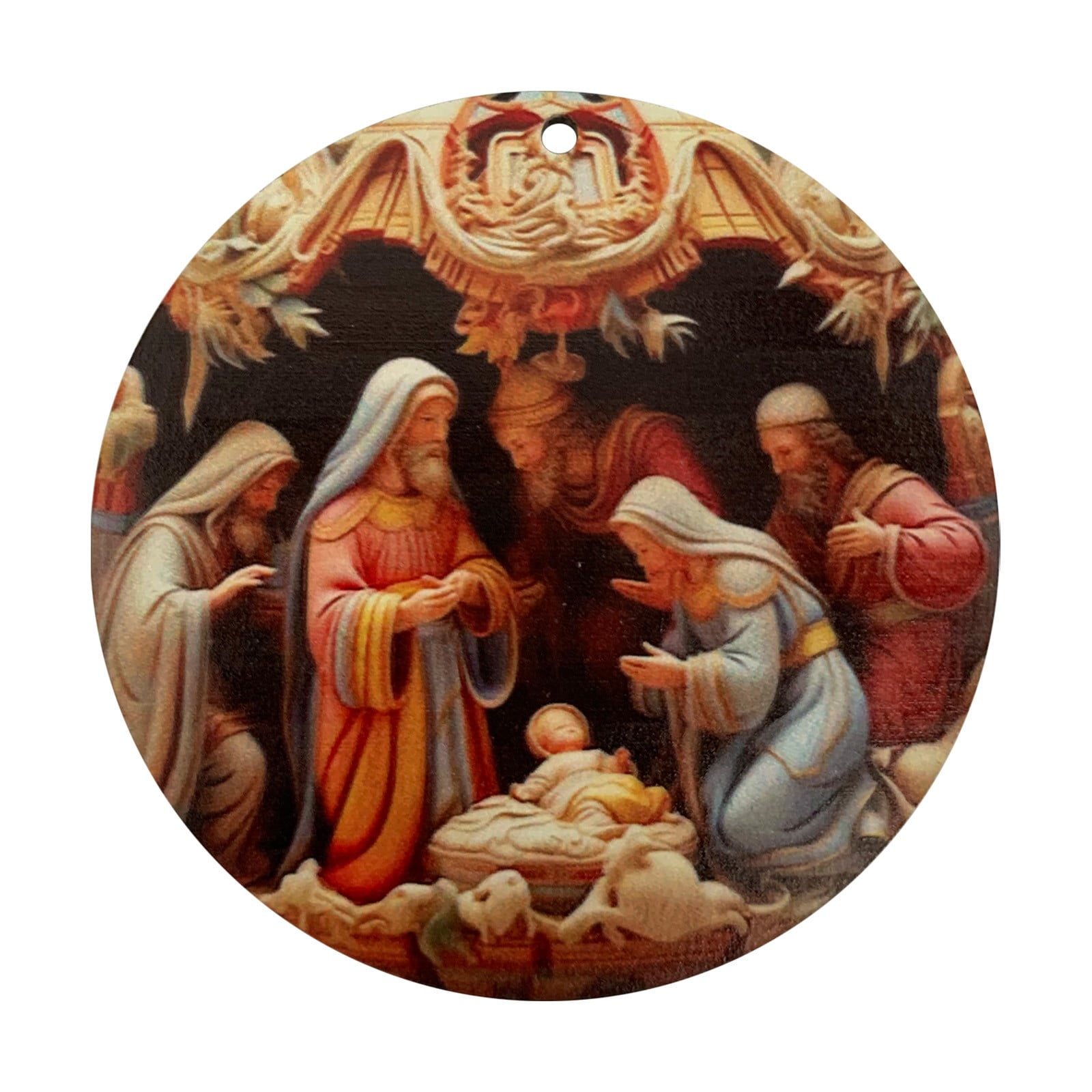 Clearance! Nativity Christmas Ornaments,3D Acrylic Nativity Ornaments ...