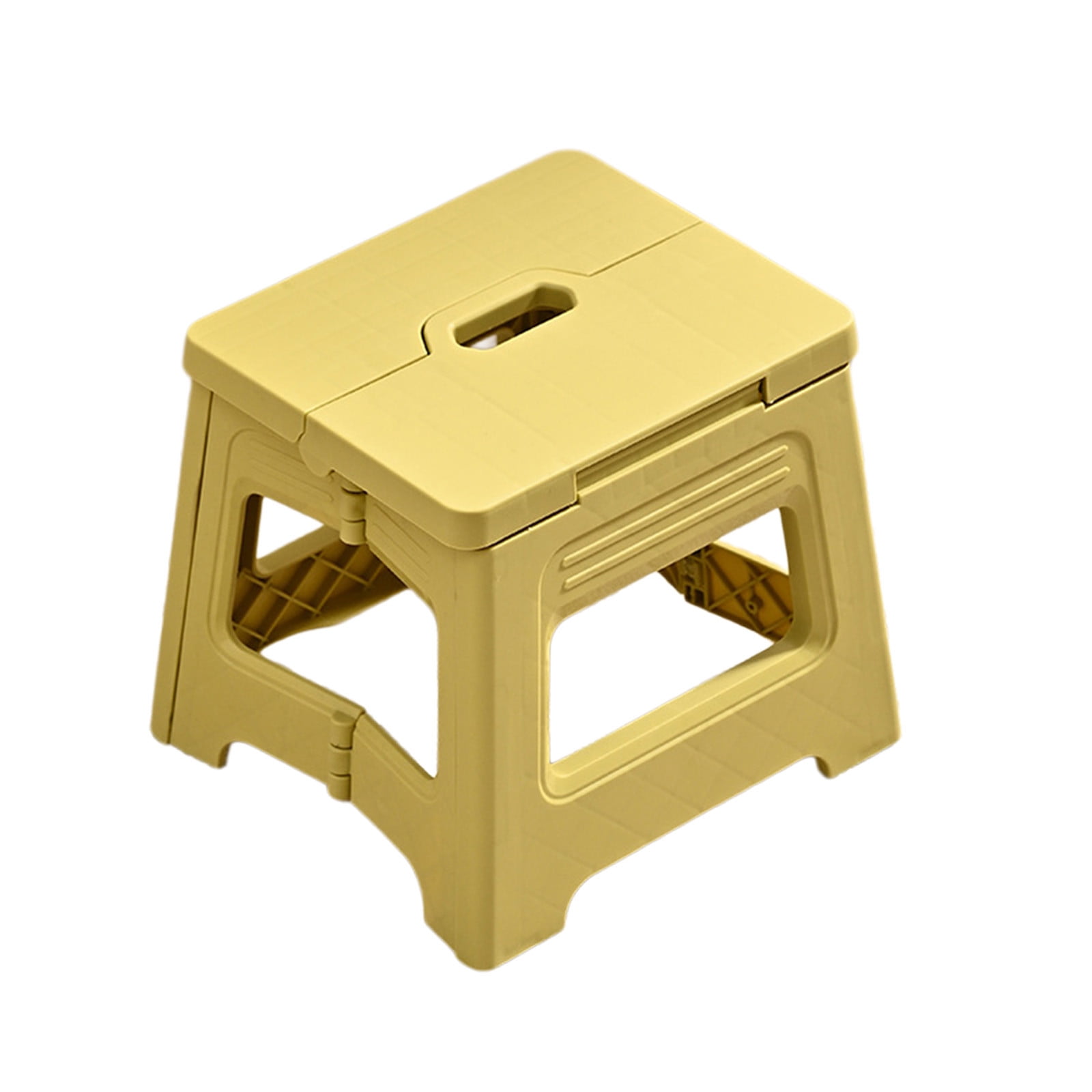 OAVQHLG3B Plastic Folding Stool with Non-Slip Dots, Convenient, Sturdy, and Space-Saving Non ...