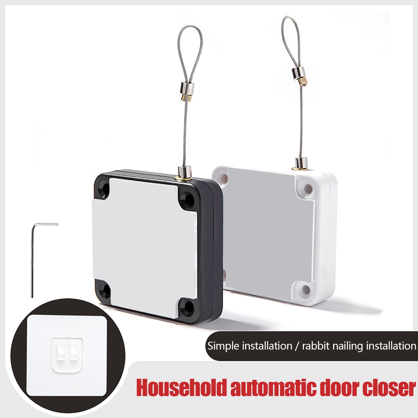OAVQHLG3B Punch-Free Automatic Sensor Door Closer, Multifunctional Door ...