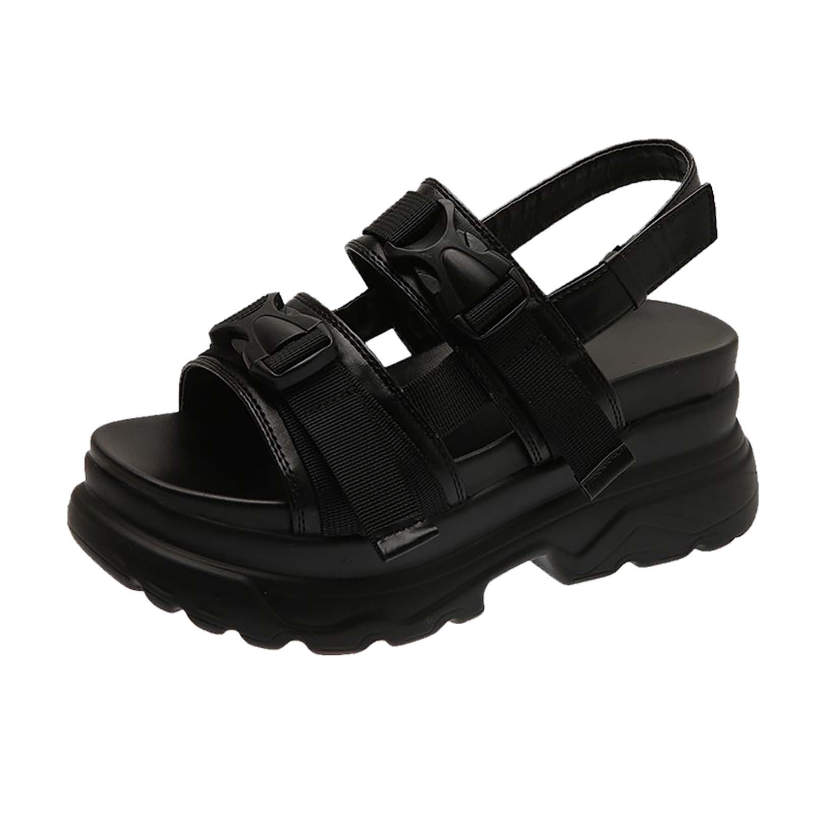 OAVQHLG3B Sandals for Women Under $10 Summer New Style Large Size Loose ...