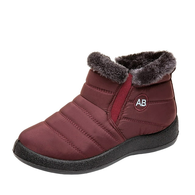 OAVQHLG3B Snow Boots for Women, Women's Cotton Shoes Set Foot ...