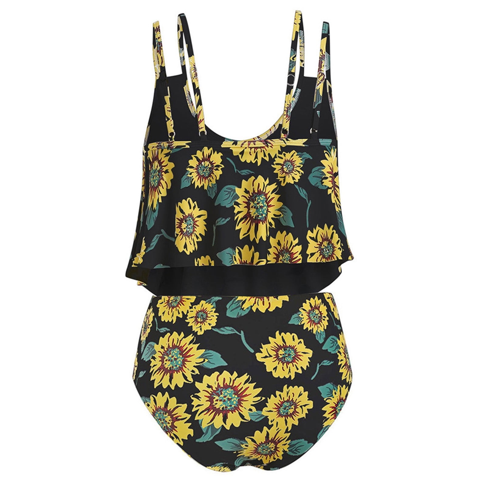 OAVQHLG3B Tankini Bathing Suit for Womens Swimsuits Women's Ruffle Tops ...