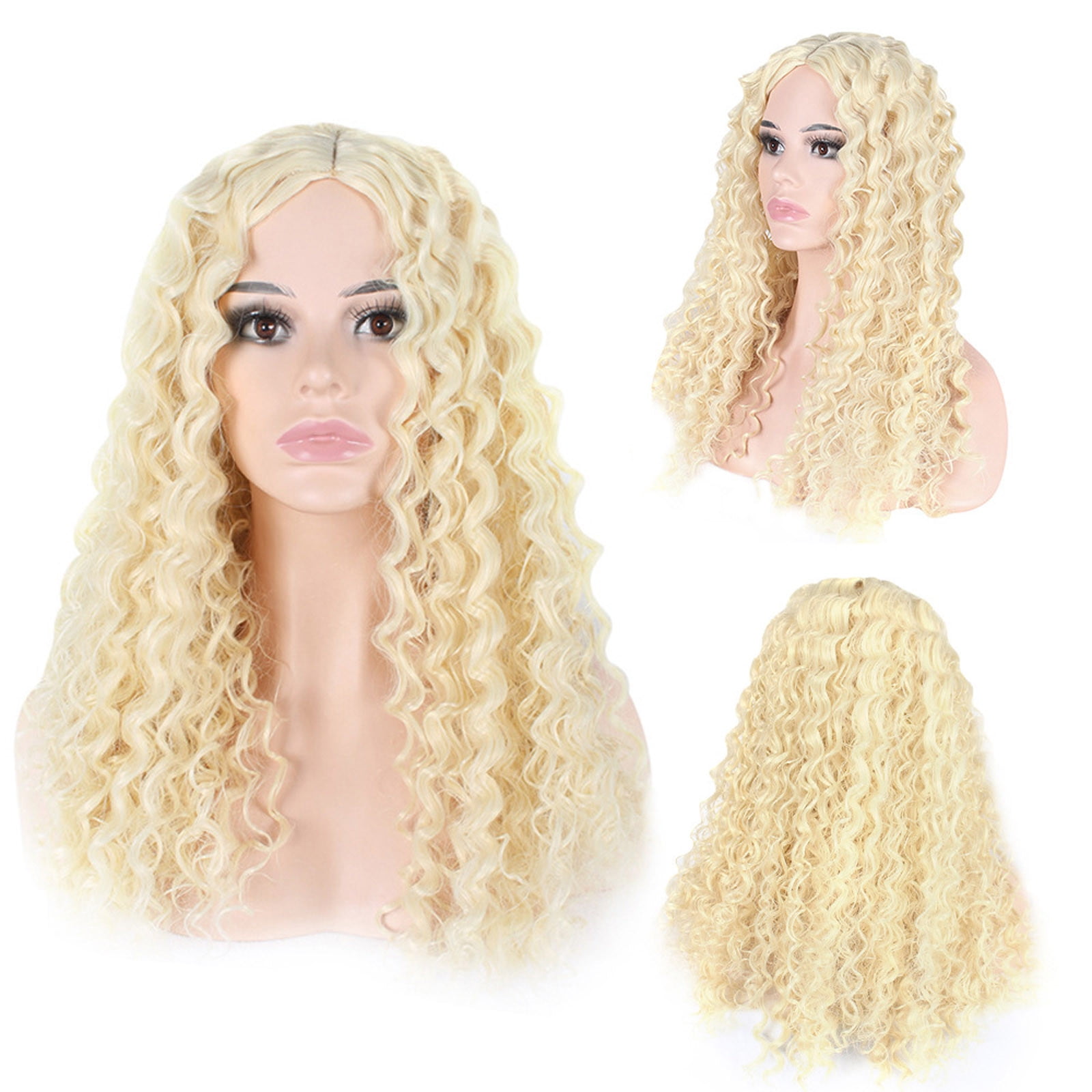 OAVQHLG3B Wigs For Women ,Blond Small Curly Hair Sets Wavy Curls Wig ...