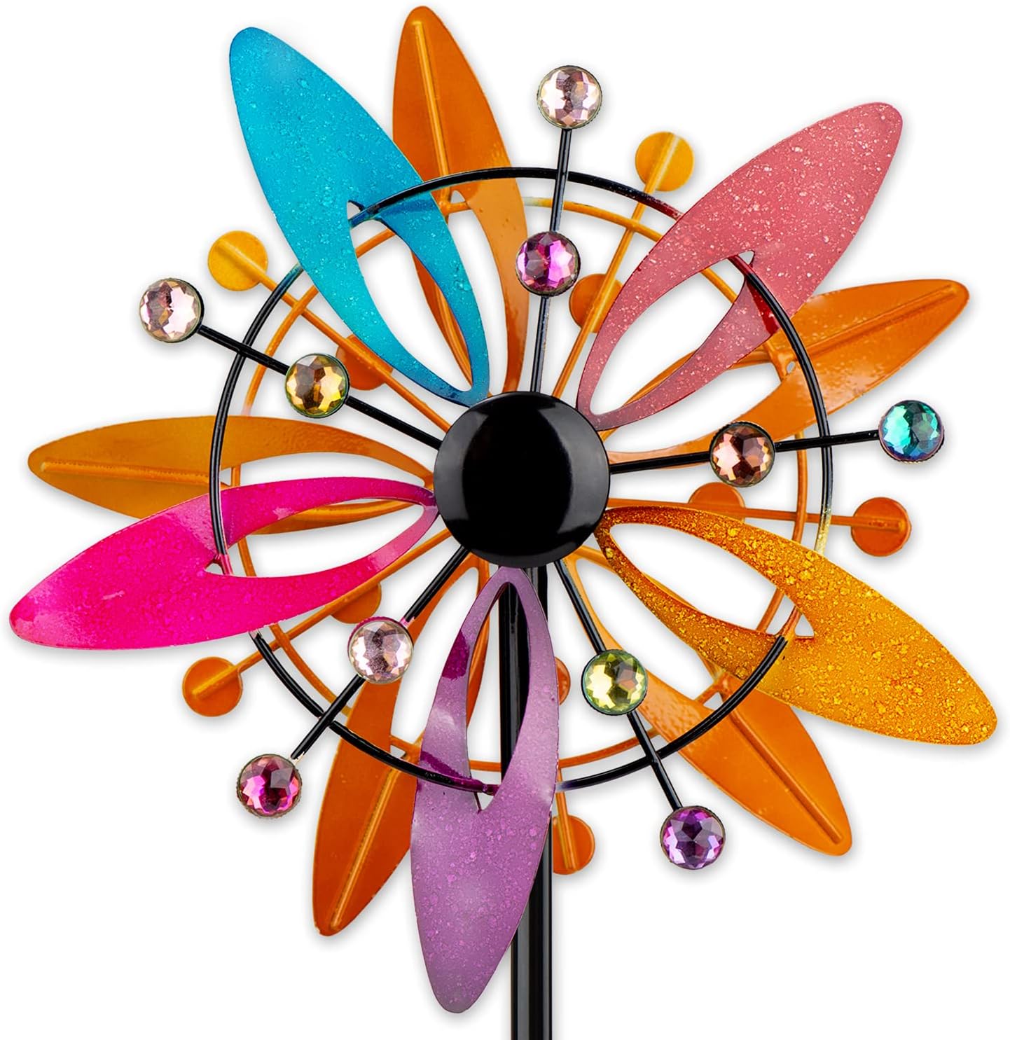 Fawgold Wind Spinner Outdoor Metal Stake 360 Degrees Swivel Yard ...