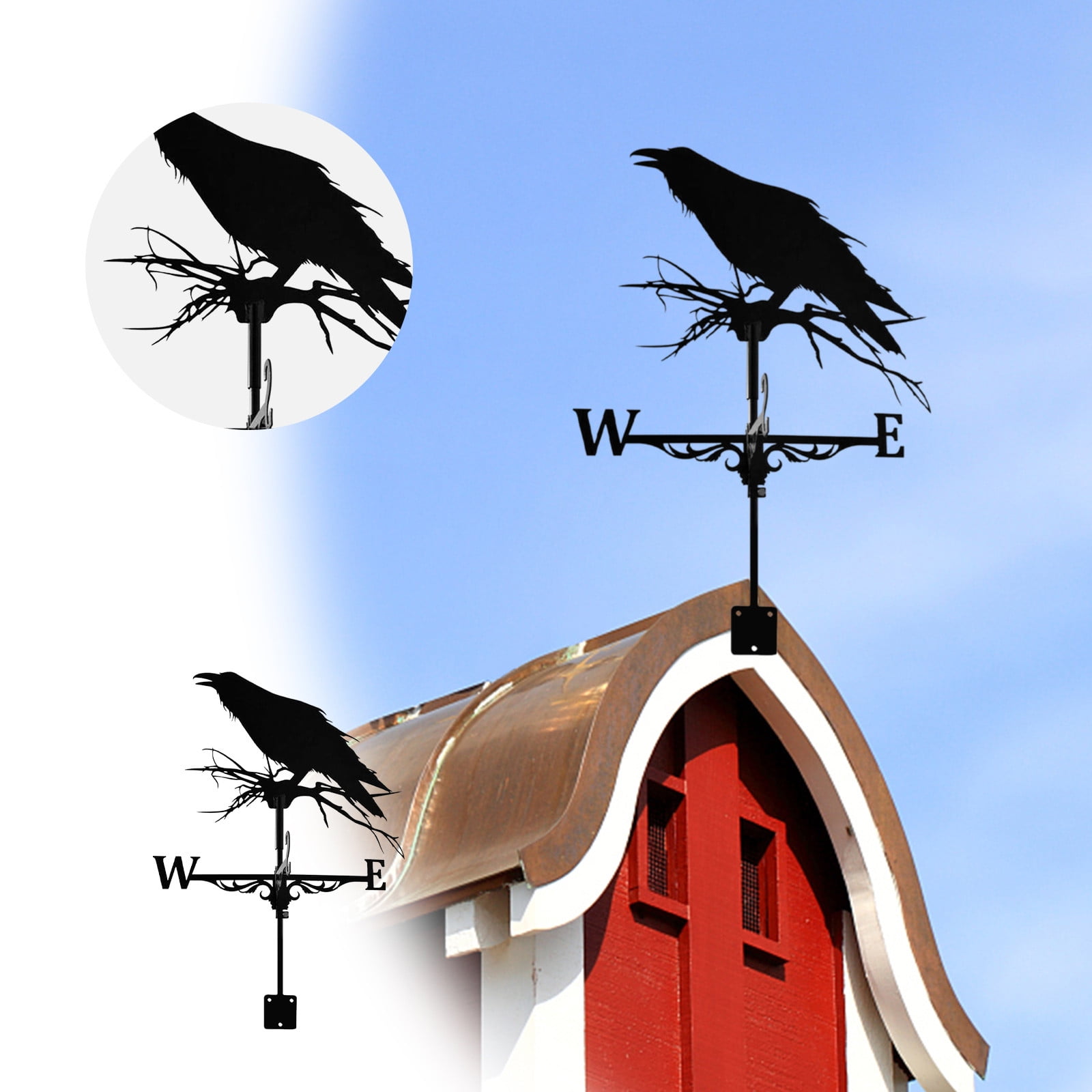 OAVQHLG3B Wind Vane Garden Decoration Weather Vane Garden Mount Yard ...