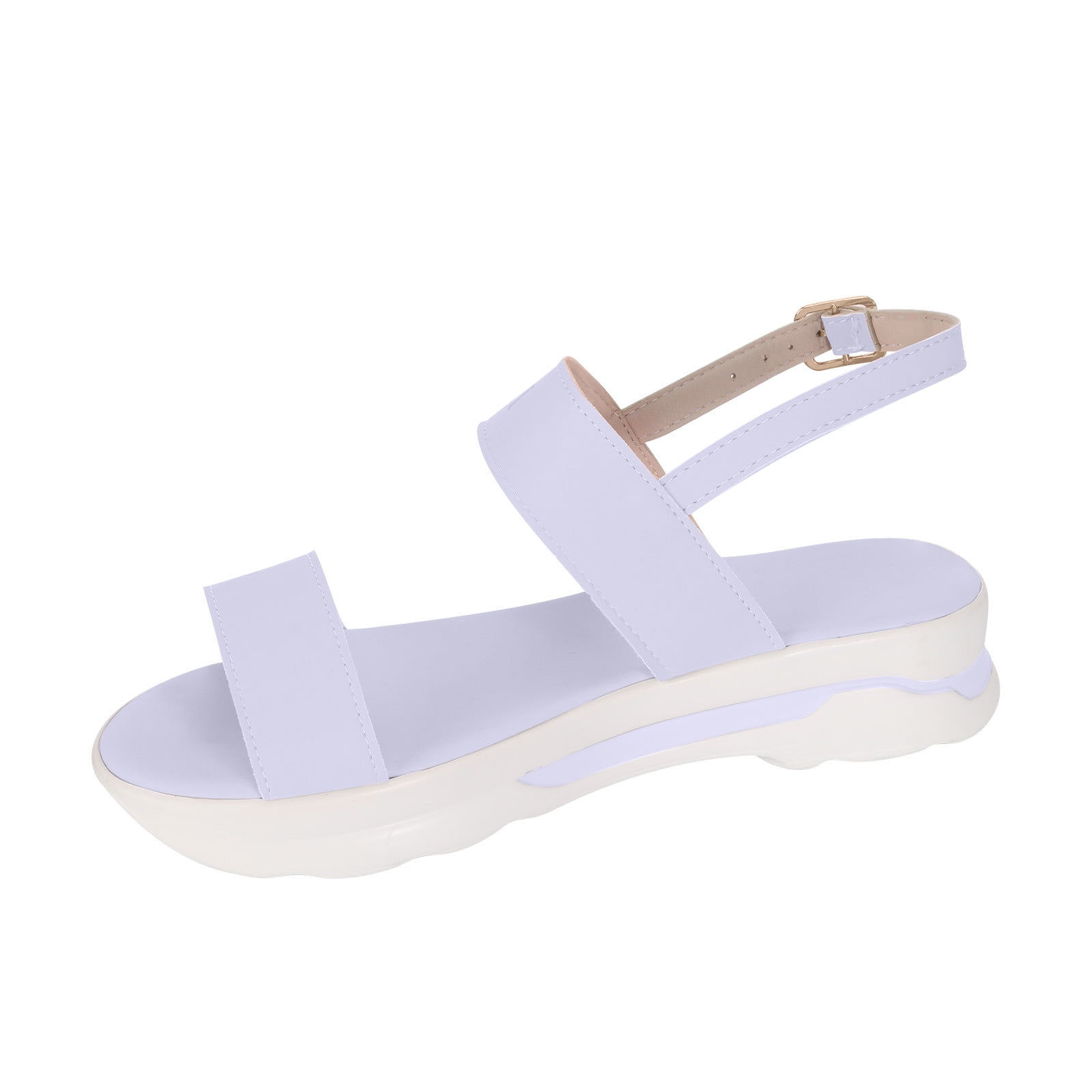 OAVQHLG3B Women's Platform Sandals Ankle Strap Fashion Casual Beach ...