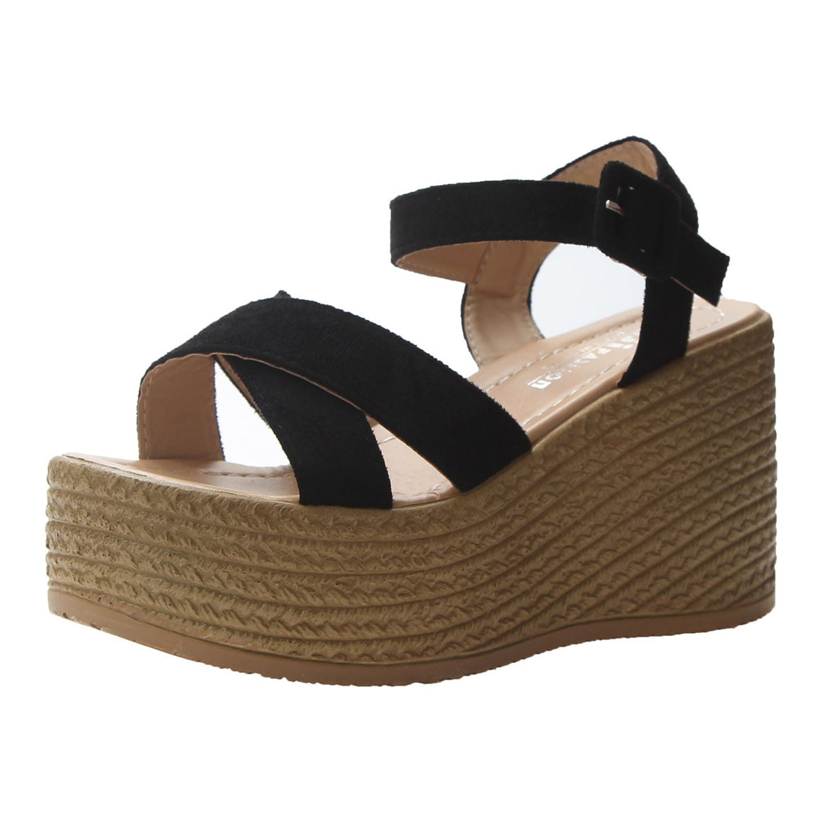 OAVQHLG3B Women's Sandals on Clearance Fashion Women Ankle Strap Summer ...