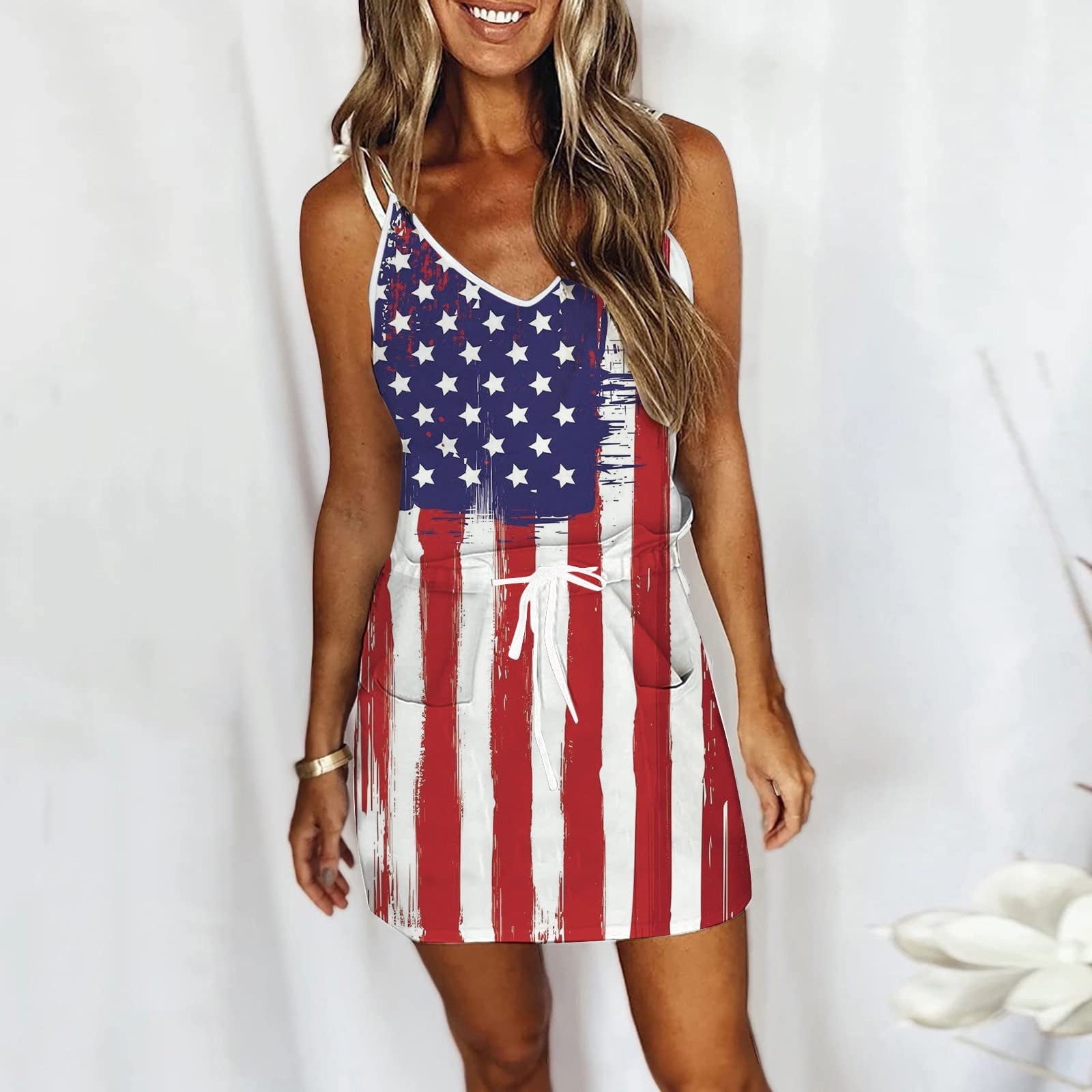 Oavqhlg3b Womens Dresses Sun Dresses Women Summer Casual 4th Of July