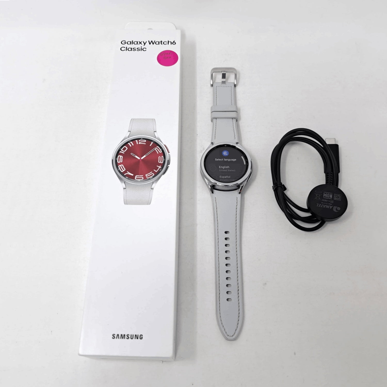OB Samsung Galaxy Watch6 Classic 43mm SM-R950 Bluetooth Smartwatch w ...