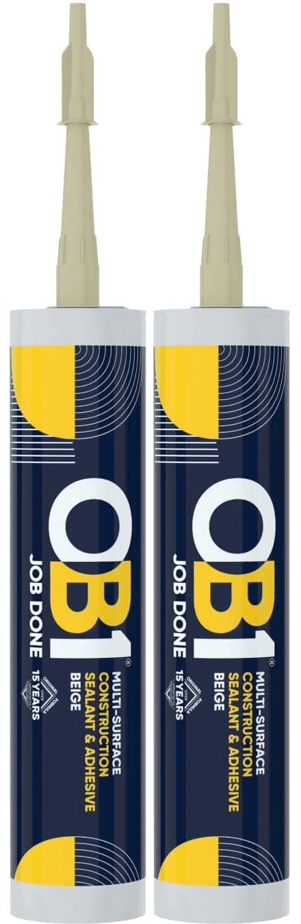 OB1 Beige - Multi-Surface Construction Sealant & Adhesive Waterproof ...
