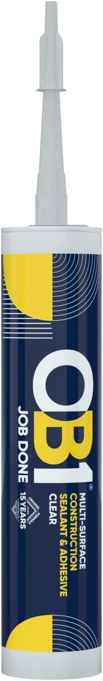 OB1 Clear - Multi-Surface Construction Sealant & Adhesive Waterproof ...