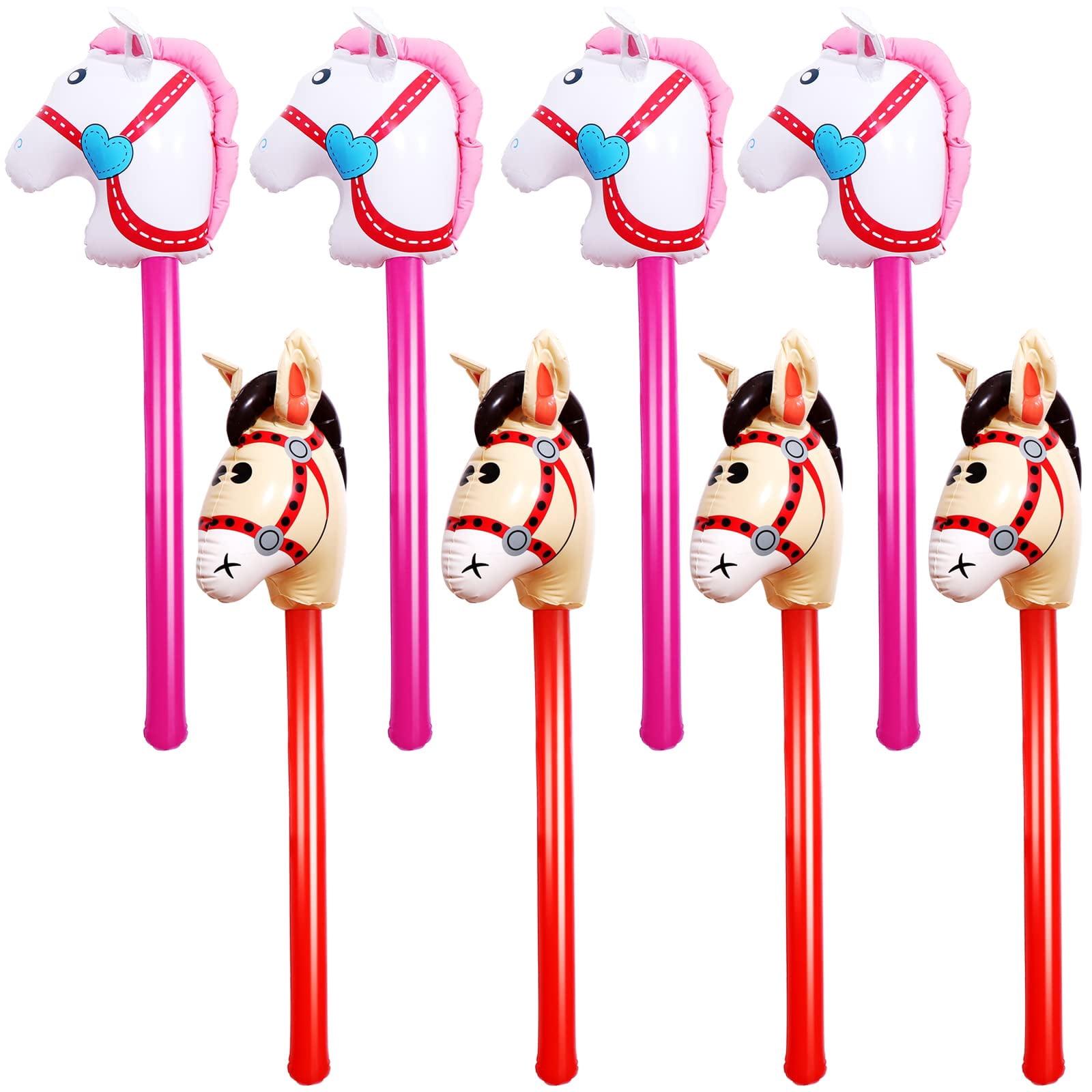 OBANGONG 8 Pcs Inflatable MMF7 Horse Inflatable Horse Balloon Funny ...