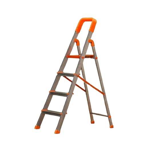 OBBO Nishika Pro 4Step Aluminum Ladder Foldable AntiSkid with Edge ...