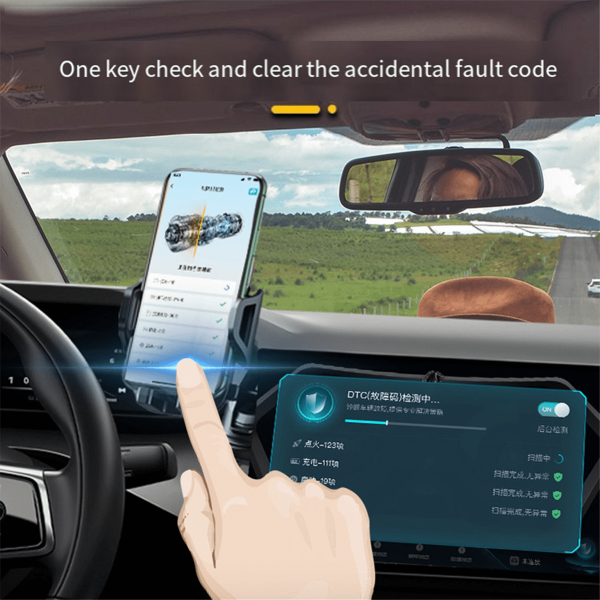 OBD Car Fault Detector OBD Car Code Reader Car Detector Bluetooth ...