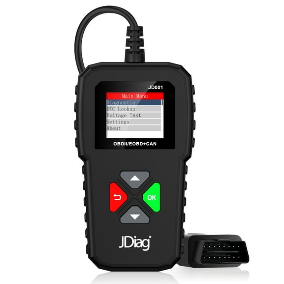 OBD II Scanner, Professional OBD2 Engine Fault Code Reader CAN Diagnostic Scan Tool for All OBD ...