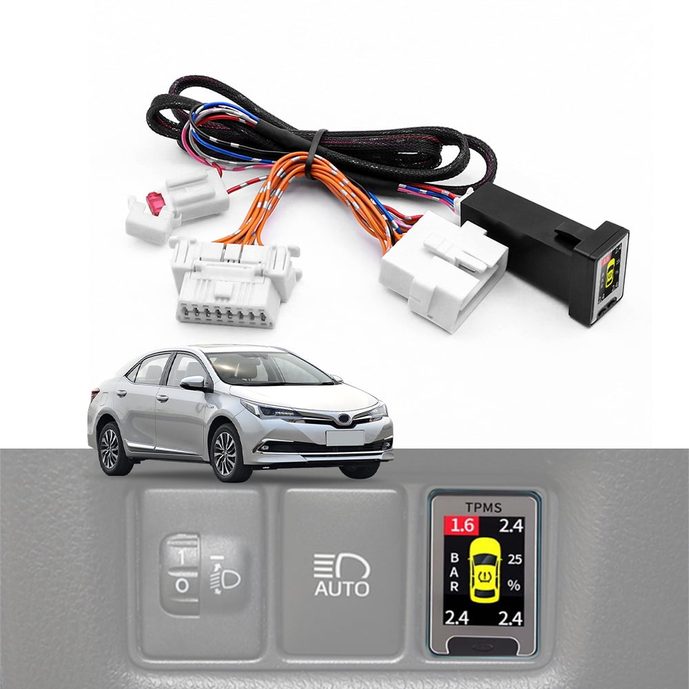 OBD LCD Screen Display TPMS Type Tire Pressure Monitor System For ...