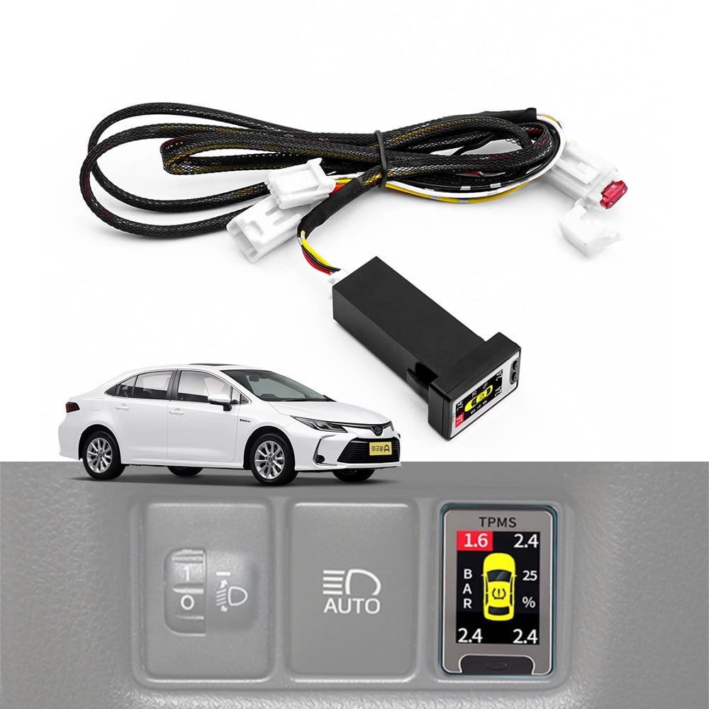 OBD LCD Screen Display TPMS Type Tire Pressure Monitor System For ...
