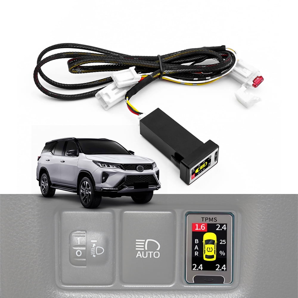 OBD LCD Screen Display TPMS Type Tire Pressure Monitor System For ...