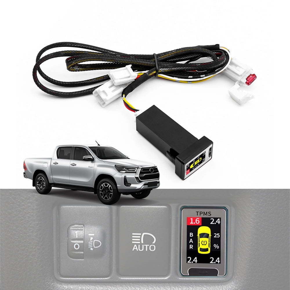 OBD LCD Screen Display TPMS Type Tire Pressure Monitor System For ...