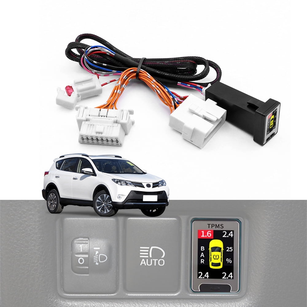 OBD LCD Screen Display TPMS Type Tire Pressure Monitor System For ...