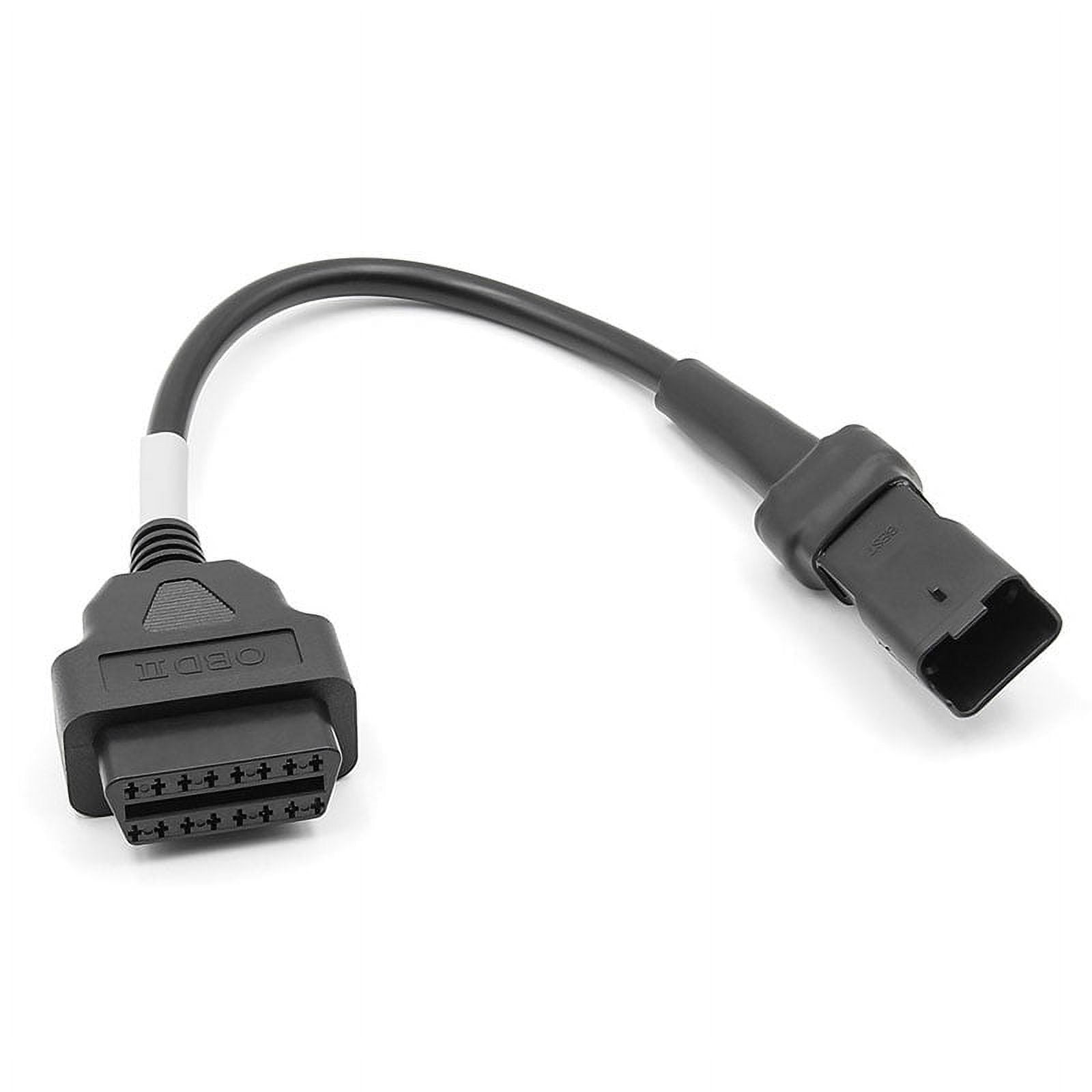 OBD Motorcycle Cable for 4 Pin Plug Cable Diagnostic Cable 4Pin to OBD2 ...