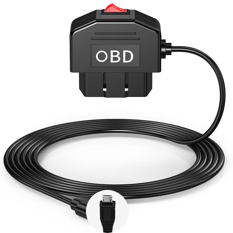 OBD OBD2 To Micro Type C Mini USB Charger Power Cable For Dash Camera ...