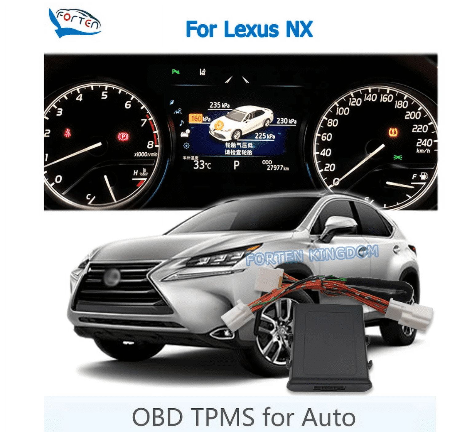 OBD TPMS tire pressure monitoring system for Lexus NX real-time intelligent monitoring OBD ...