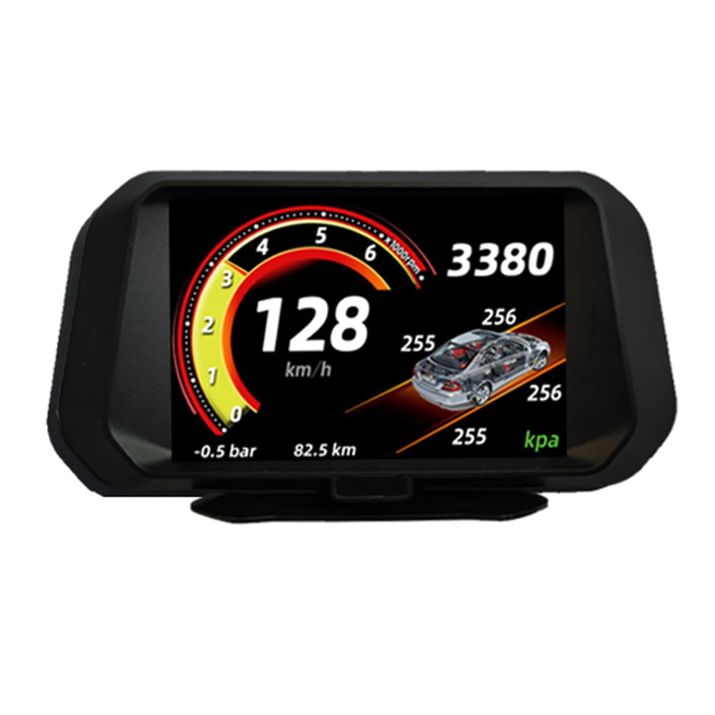 OBD multifunction LCD tire pressure monitoring Car HUD head-up display ...